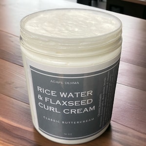 Fermented Rice Water & Flaxseed Curl Cream – Strengthens - Defines ...