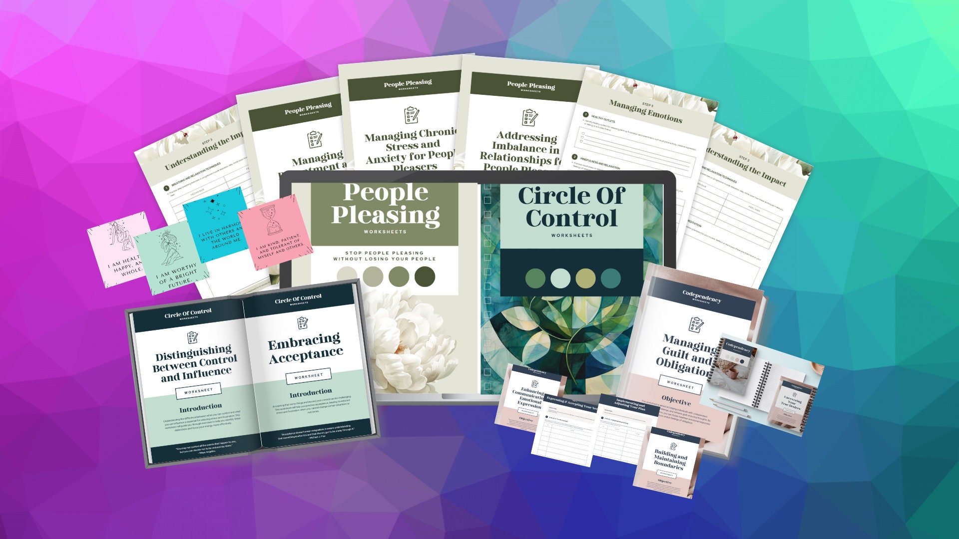 MEGA Mental Health Bundle Gaslighting, Boundaries, Circle of Control ...