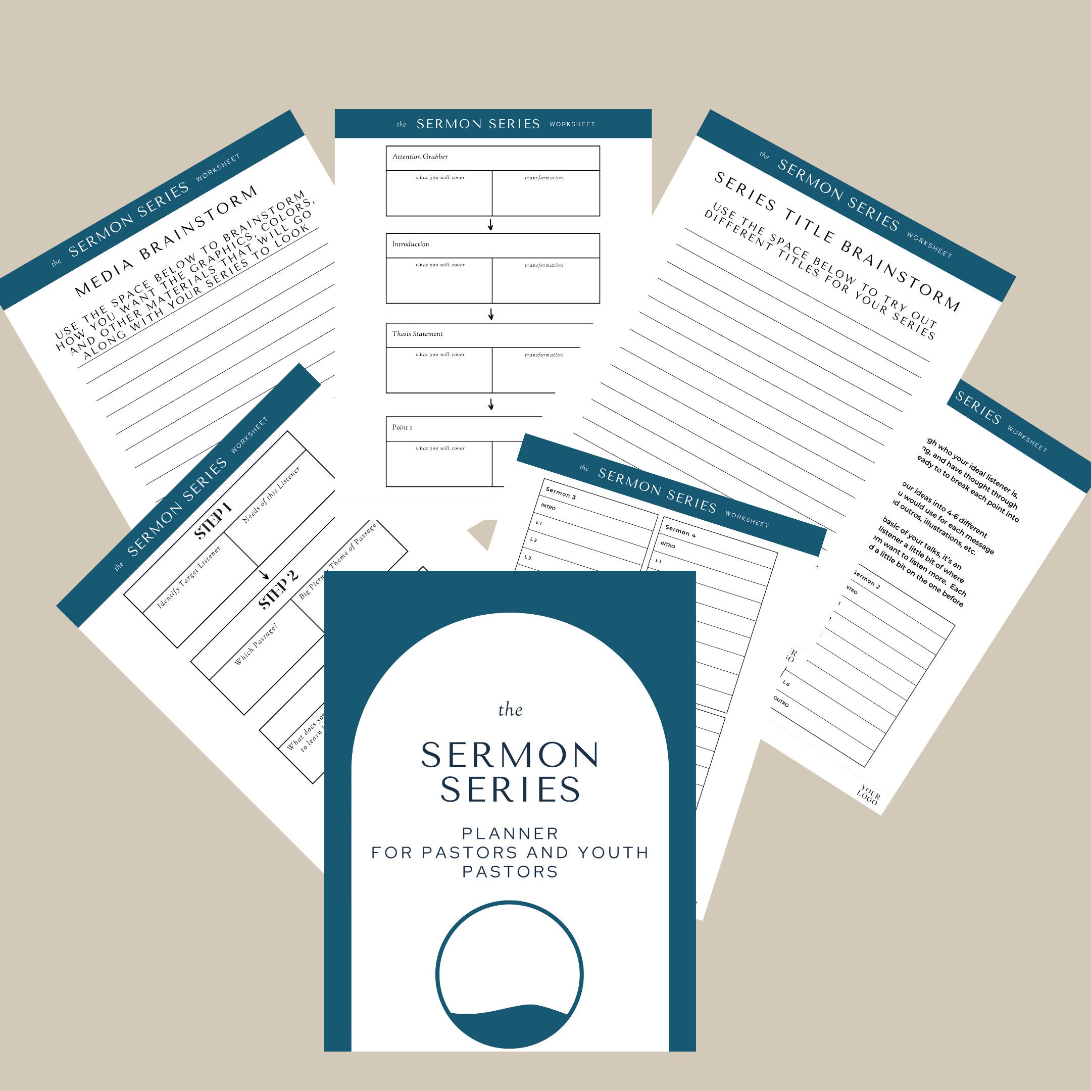 Sermon Series Planner Workbook. Fillable Pdf Editable. Help for Pastors ...