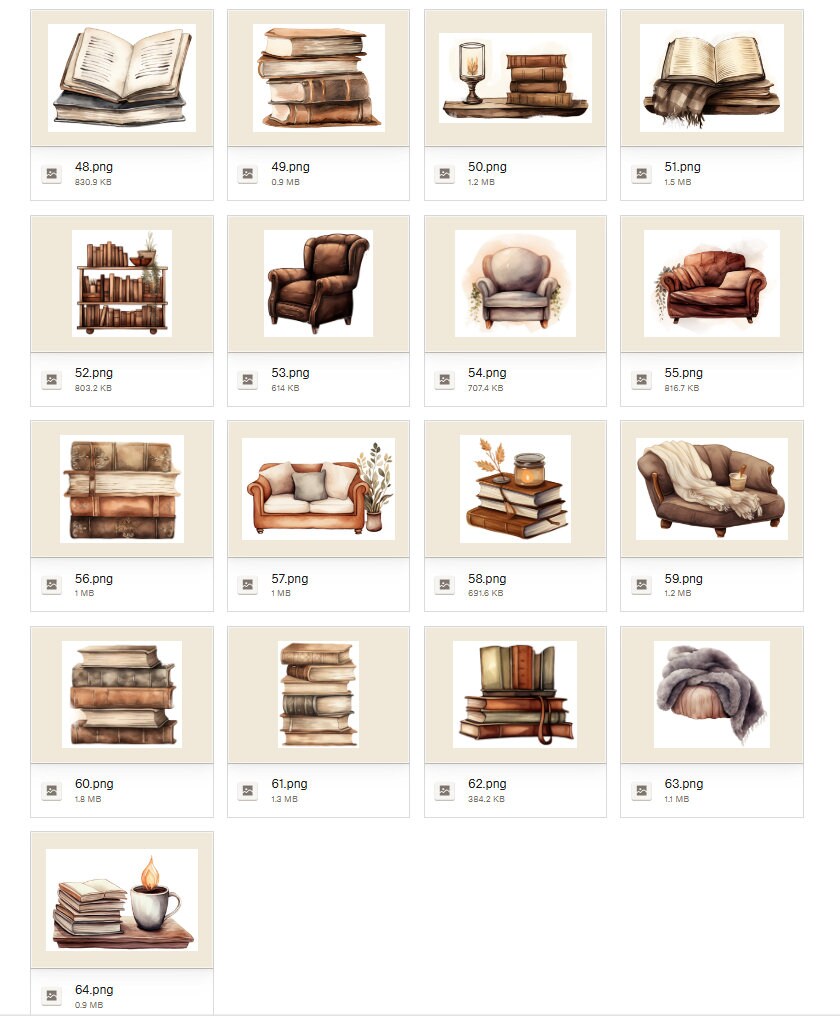 110 Library Stickers Adorable Clip Art Print at Home Bookworm and ...