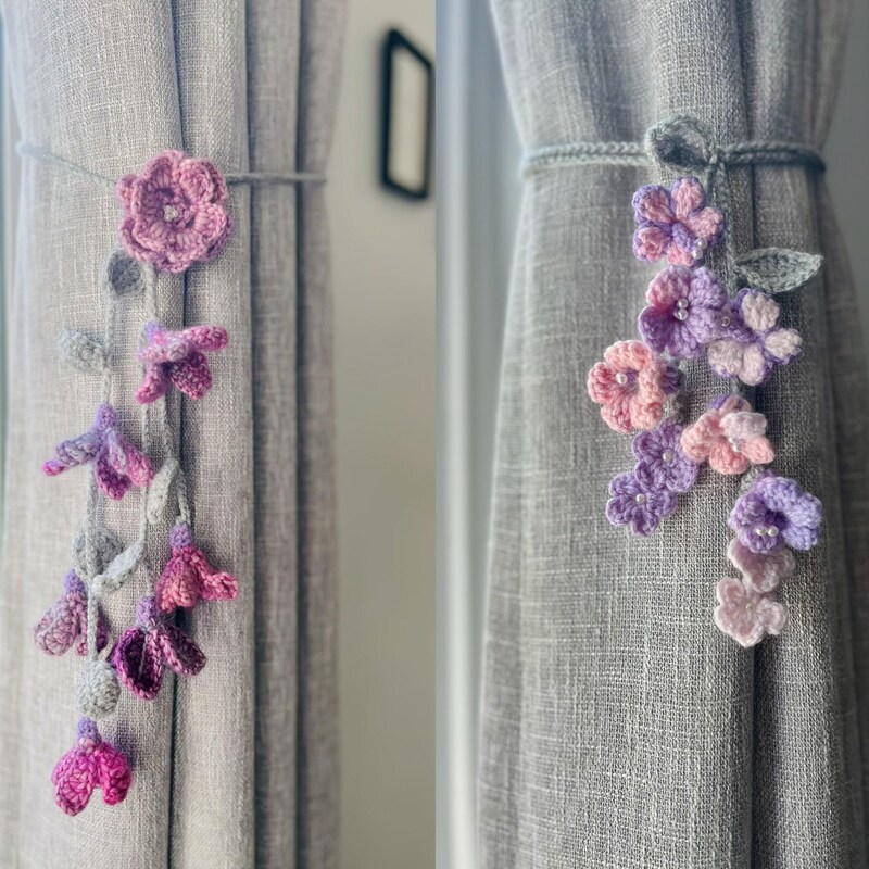 Floral Curtain - Etsy