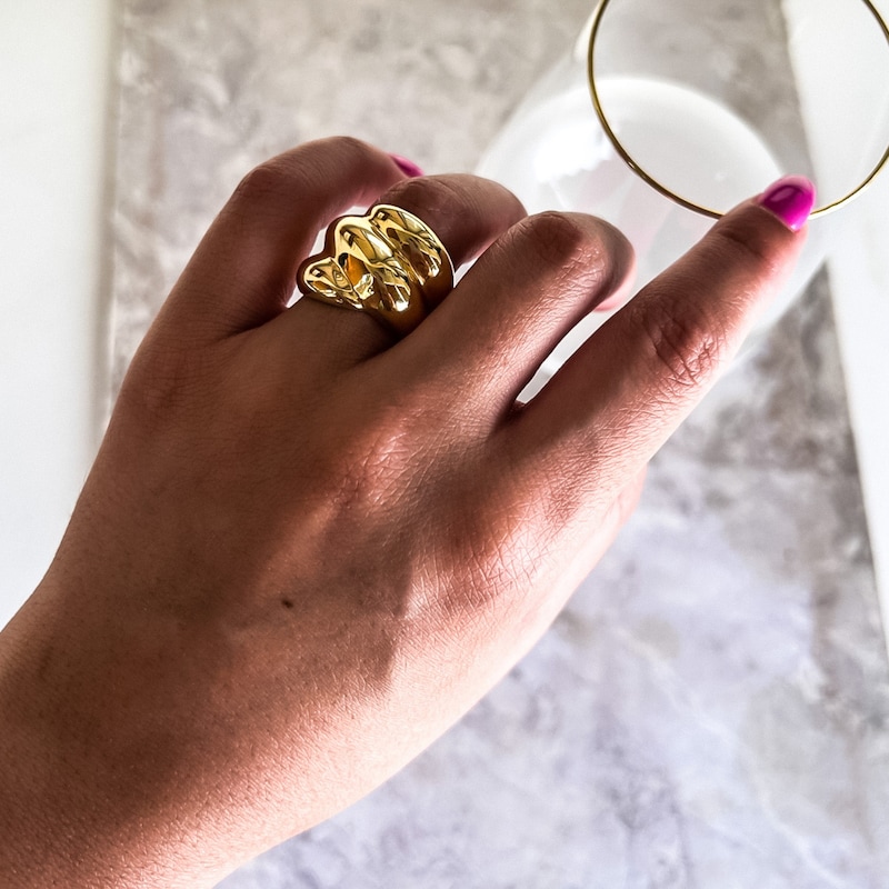 Big Gold Ring - Etsy