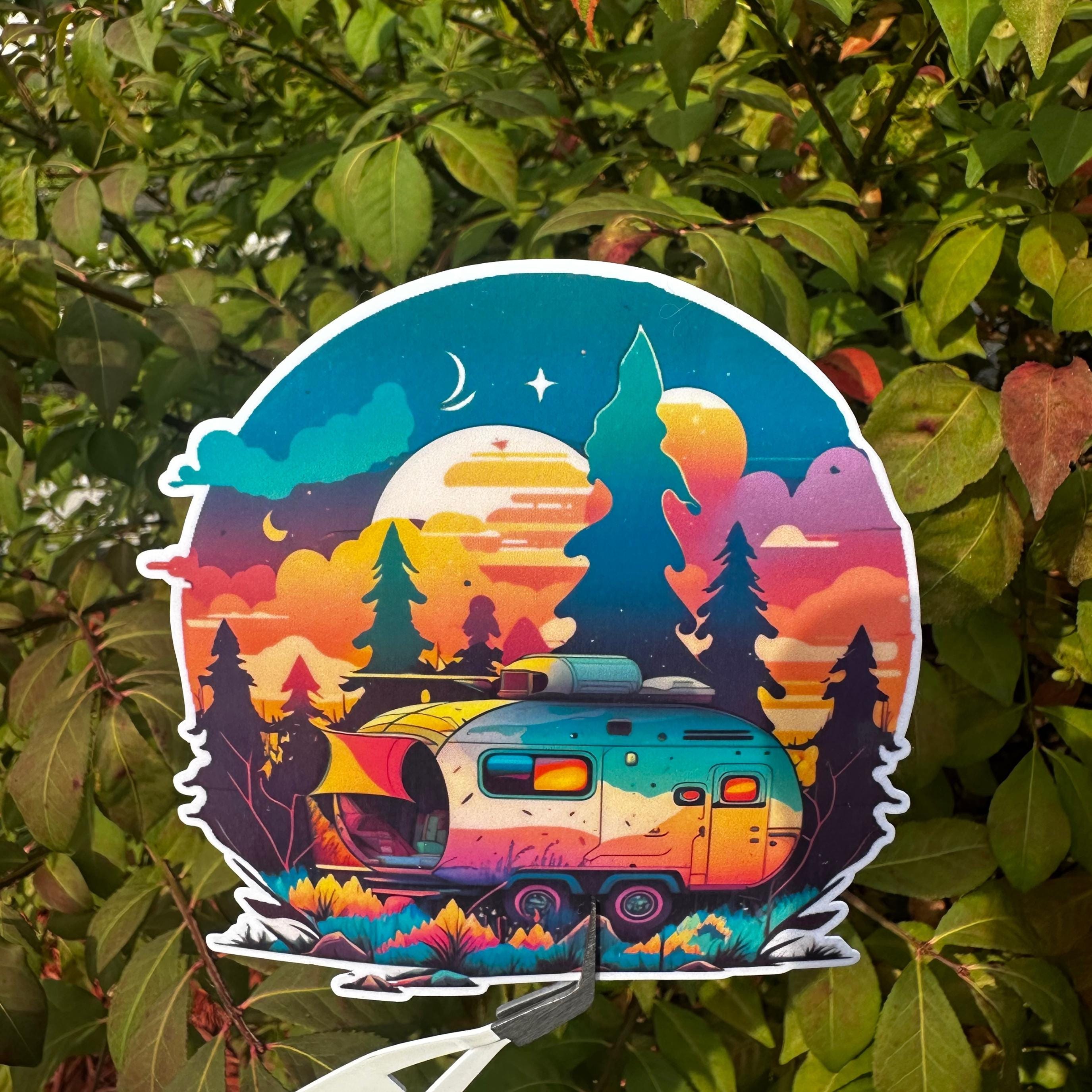 Camper Sticker Rv Retro Stickers Stickers for Laptops Tumblers Tool Box ...
