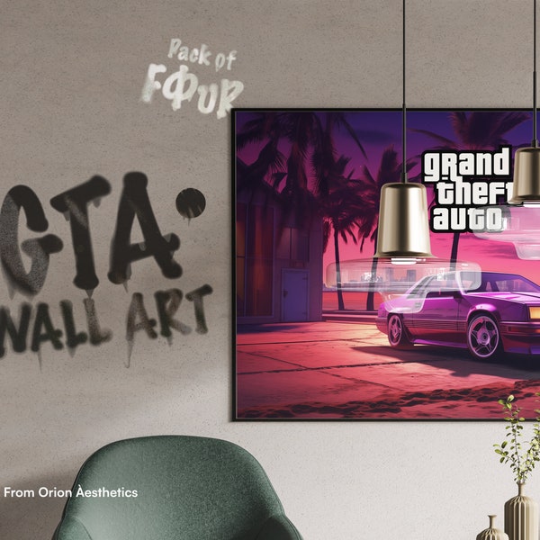 Grand Theft Auto 5 Poster - Etsy
