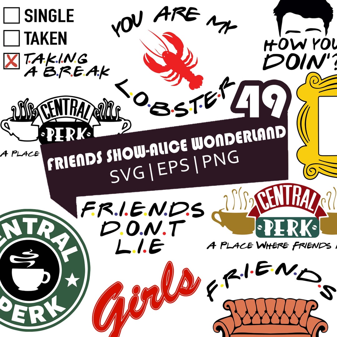 Friends SVG Friendship Font Cricut Svg Files Svg Bundle - Etsy UK