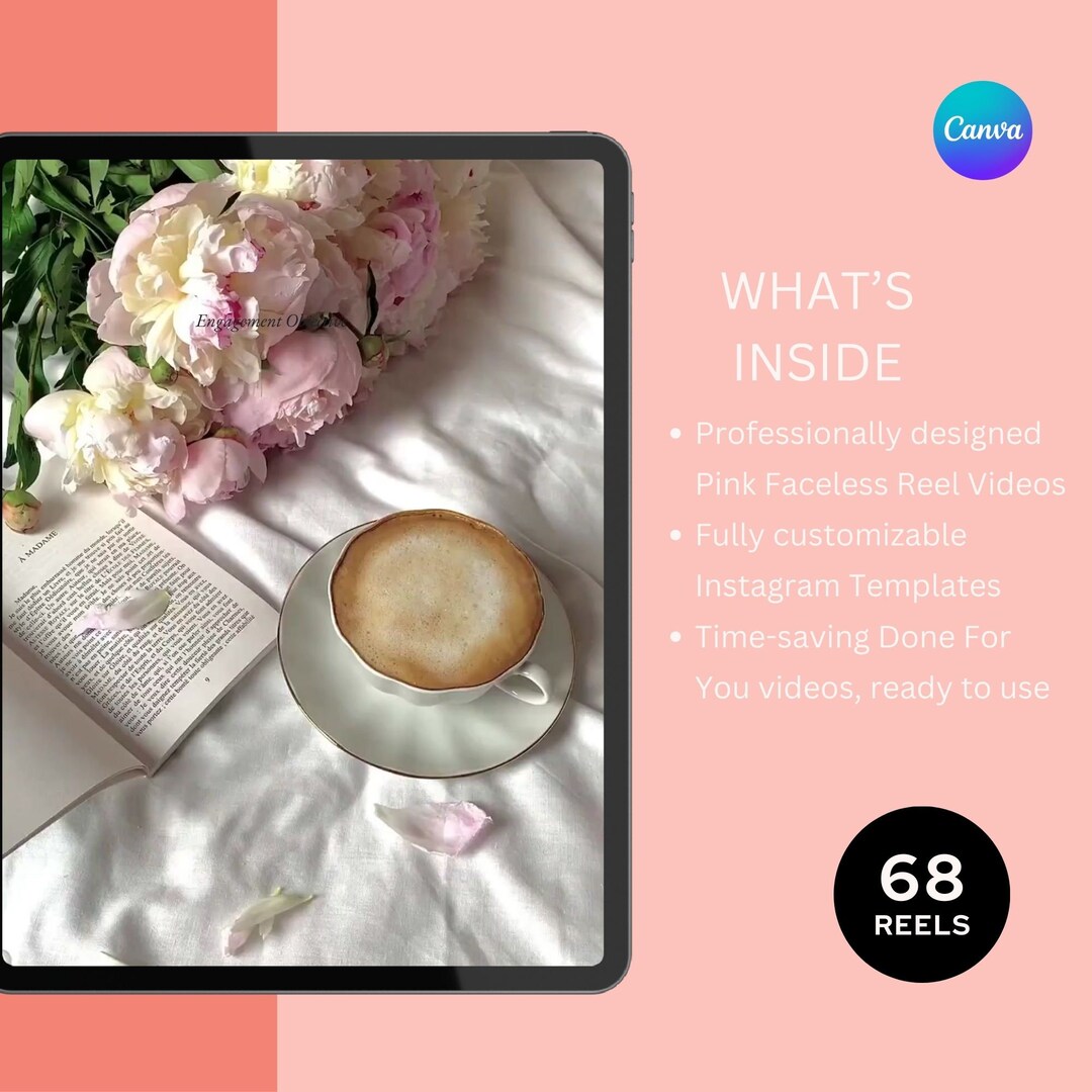 Pink Faceless Reel Videos PLR - Etsy