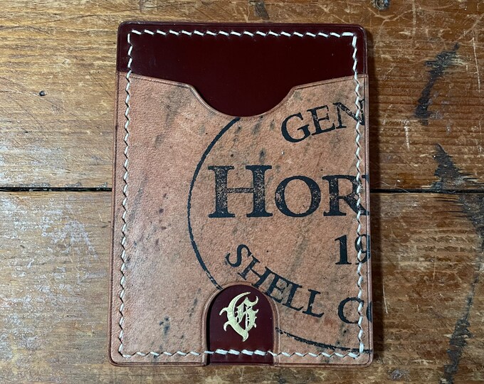 3 Pocket Card Holder - Horween Shell Cordovan Color #4 - Etsy