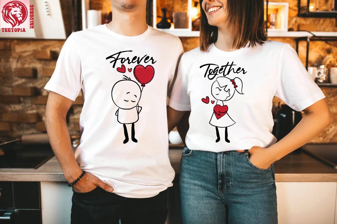 Forever Together Couple T Shirts, Matching His and Hers Shirts, Love ...