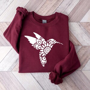 Hummingbird Sweatshirt, Gift for Her, Spring Bird Hoodie, Bird ...
