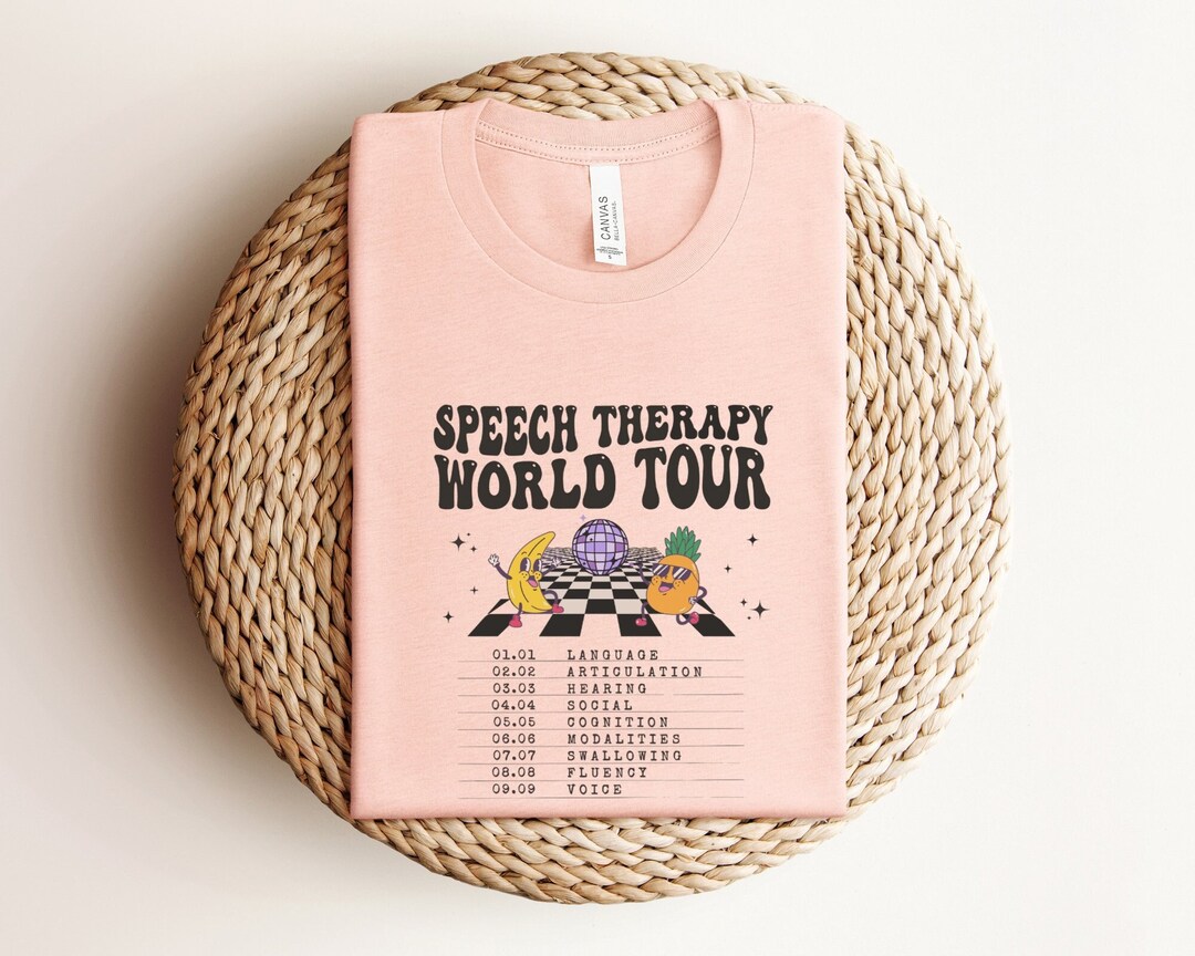 Speech Therapy World Tour Shirt, Pathologist Shirt, Speech Therapy ...