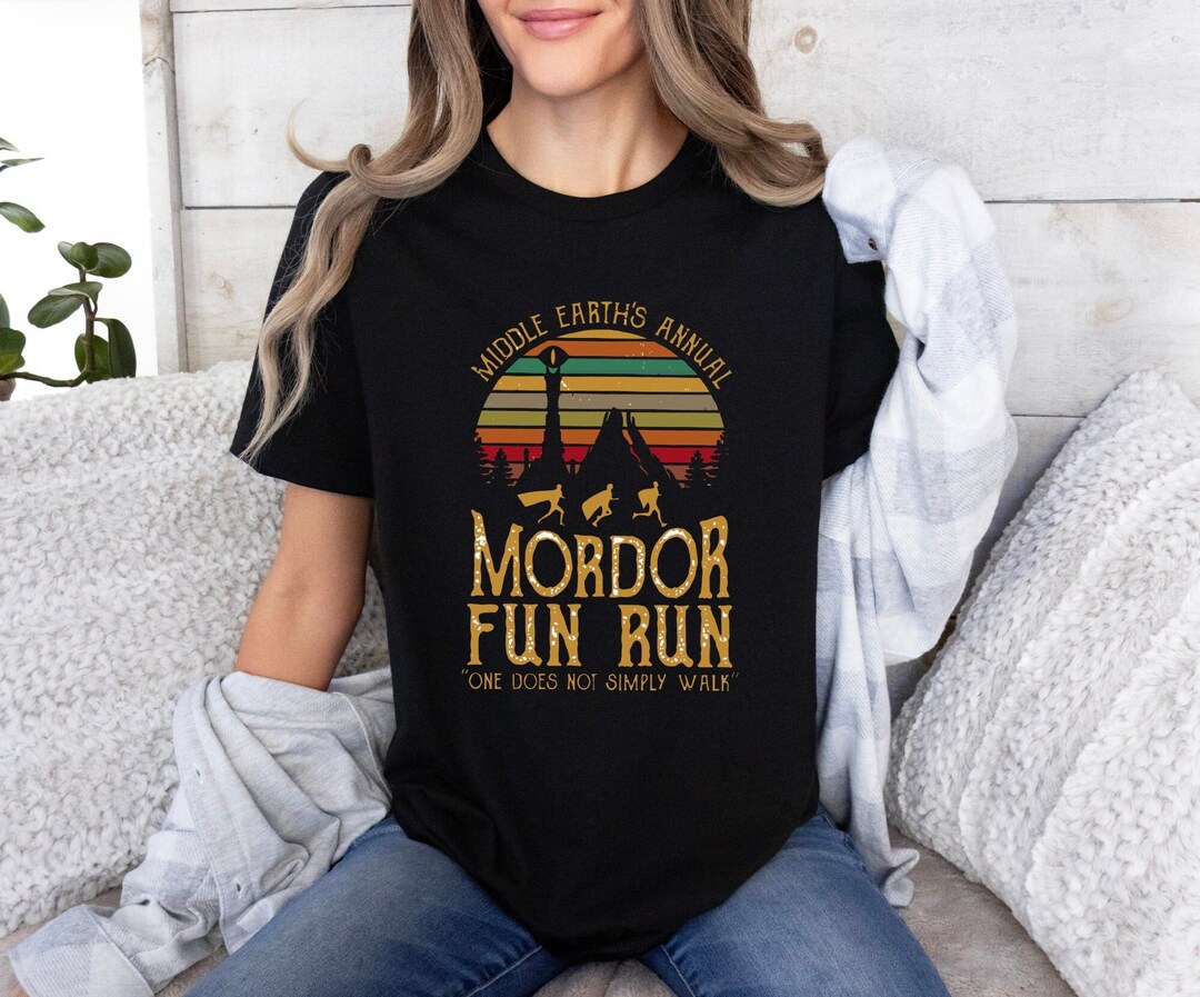 Middle Earth's Annual Mordor Fun Run Shirt, Mordor Fun Run Shirt, Book ...