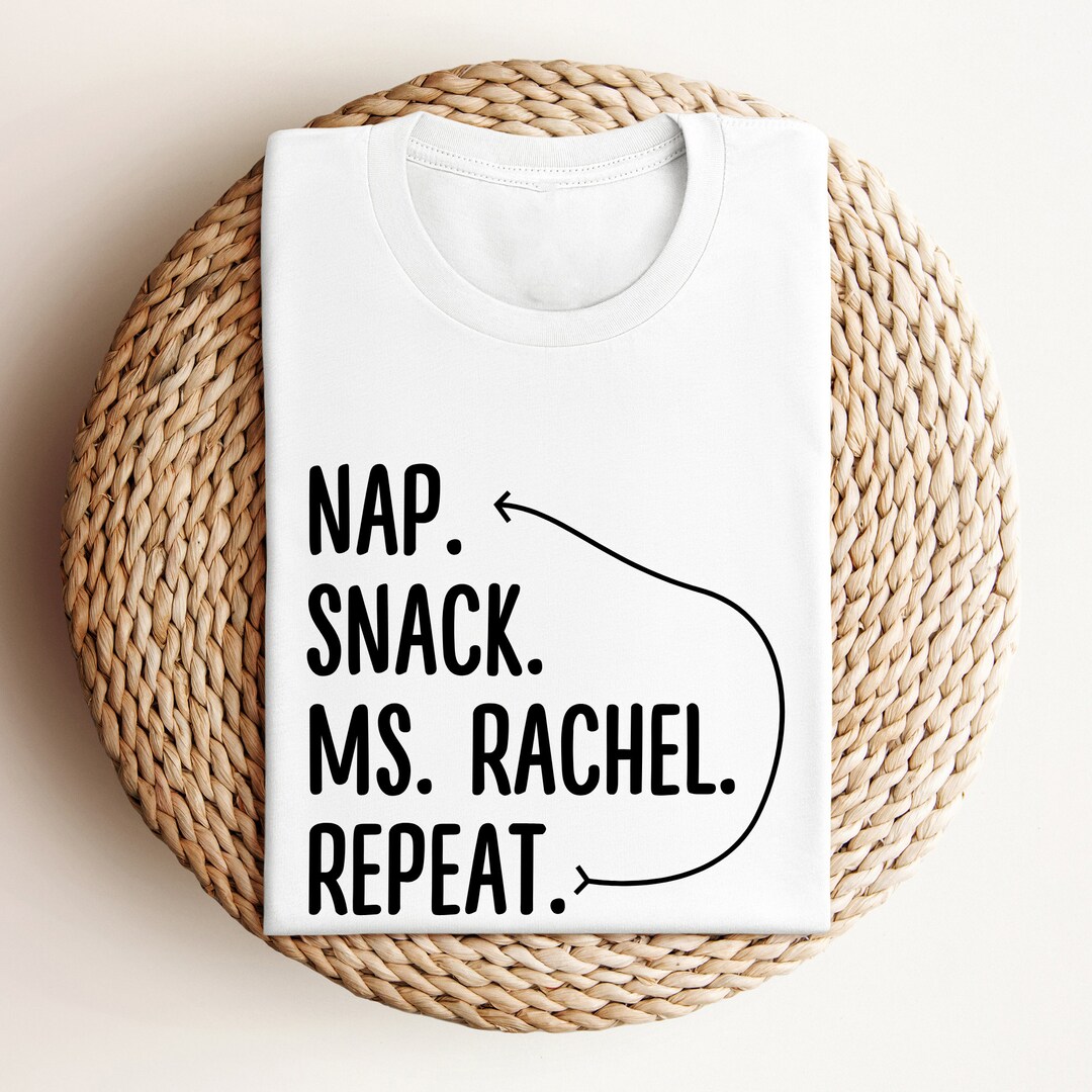 Little Kids Shirt, Nap Snack Ms. Rachel Repeat Toddler Shirt, Funny ...
