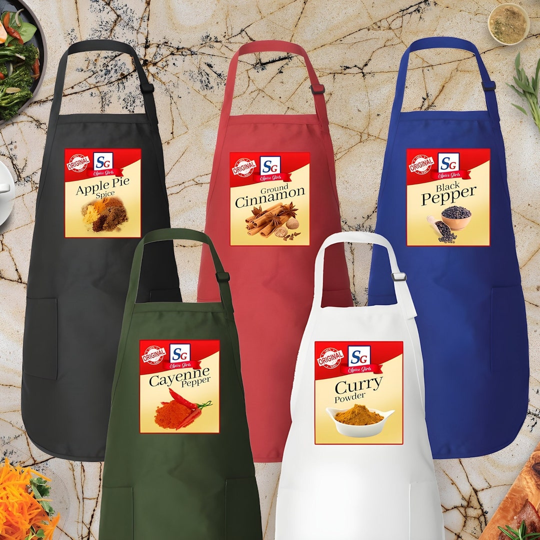 Spice Girl Aprons,condiments Matching Apron,halloween Group Costume ...