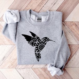 Hummingbird Sweatshirt, Gift for Her, Spring Bird Hoodie, Bird ...
