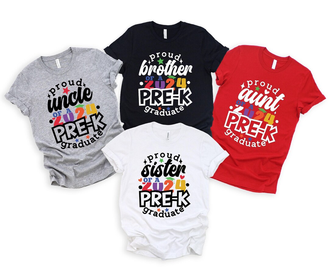 Proud Family Pre-k Graduation Shirt, Pre-k Family Group Graduation T ...