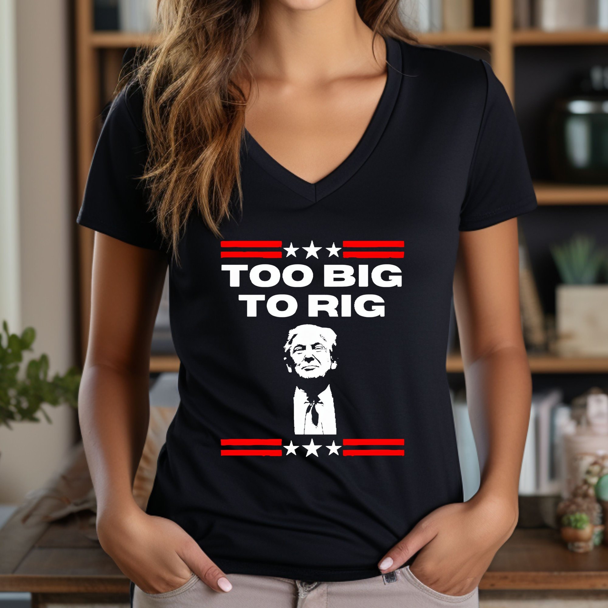 Too Big to Rig Tshirt, Funny Political Shirt, Anti Democrat Shirt ...