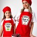 Spice Girl Aprons,condiments Matching Apron,halloween Group Costume ...