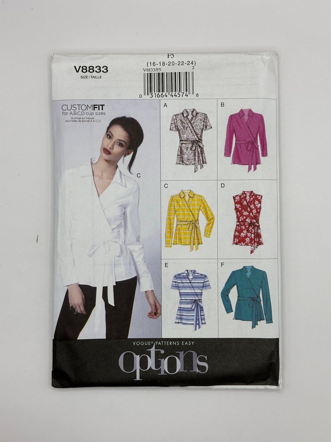 Vogue Options Sewing Pattern V8833 (new, Unused) - Etsy