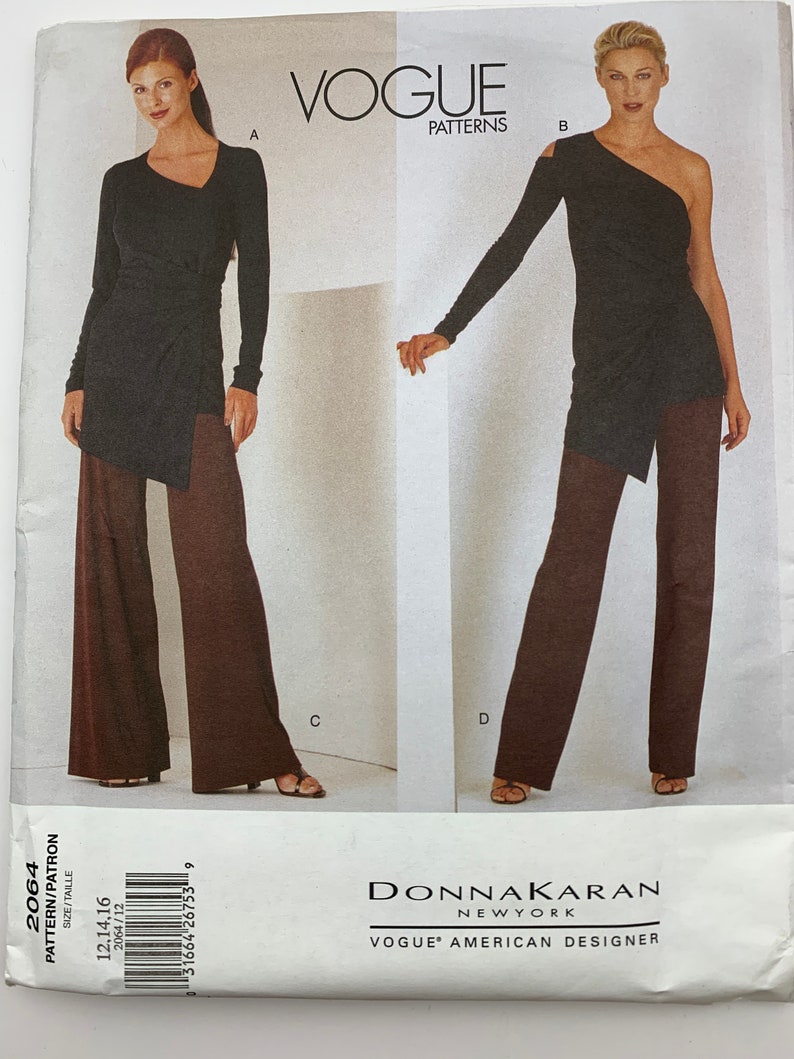Vogue Sewing Pattern by Donna Karan . 2064 new, Unused - Etsy
