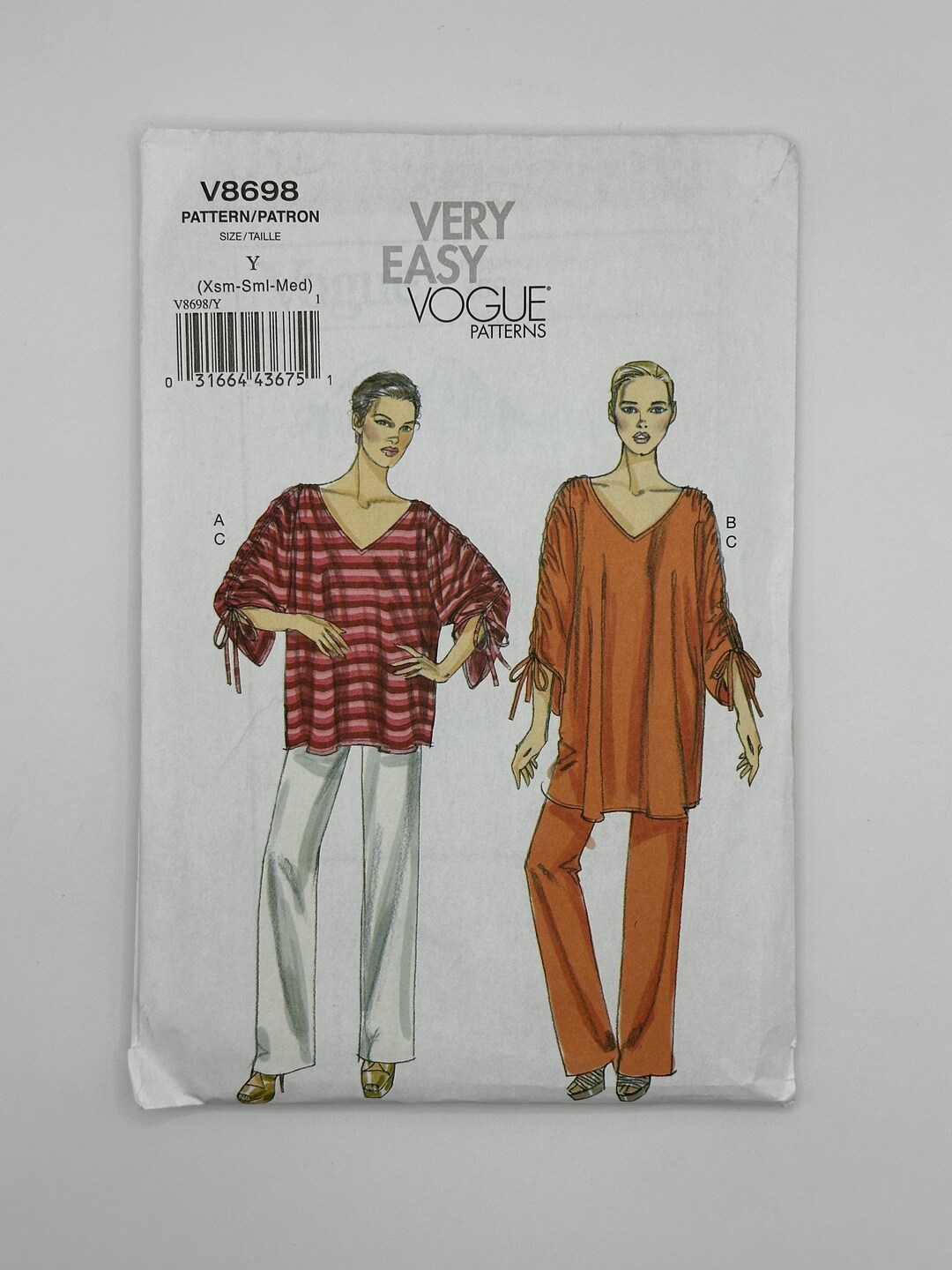 Vogue Very Easy Sewing Pattern V8698 (new, Unused) - Etsy