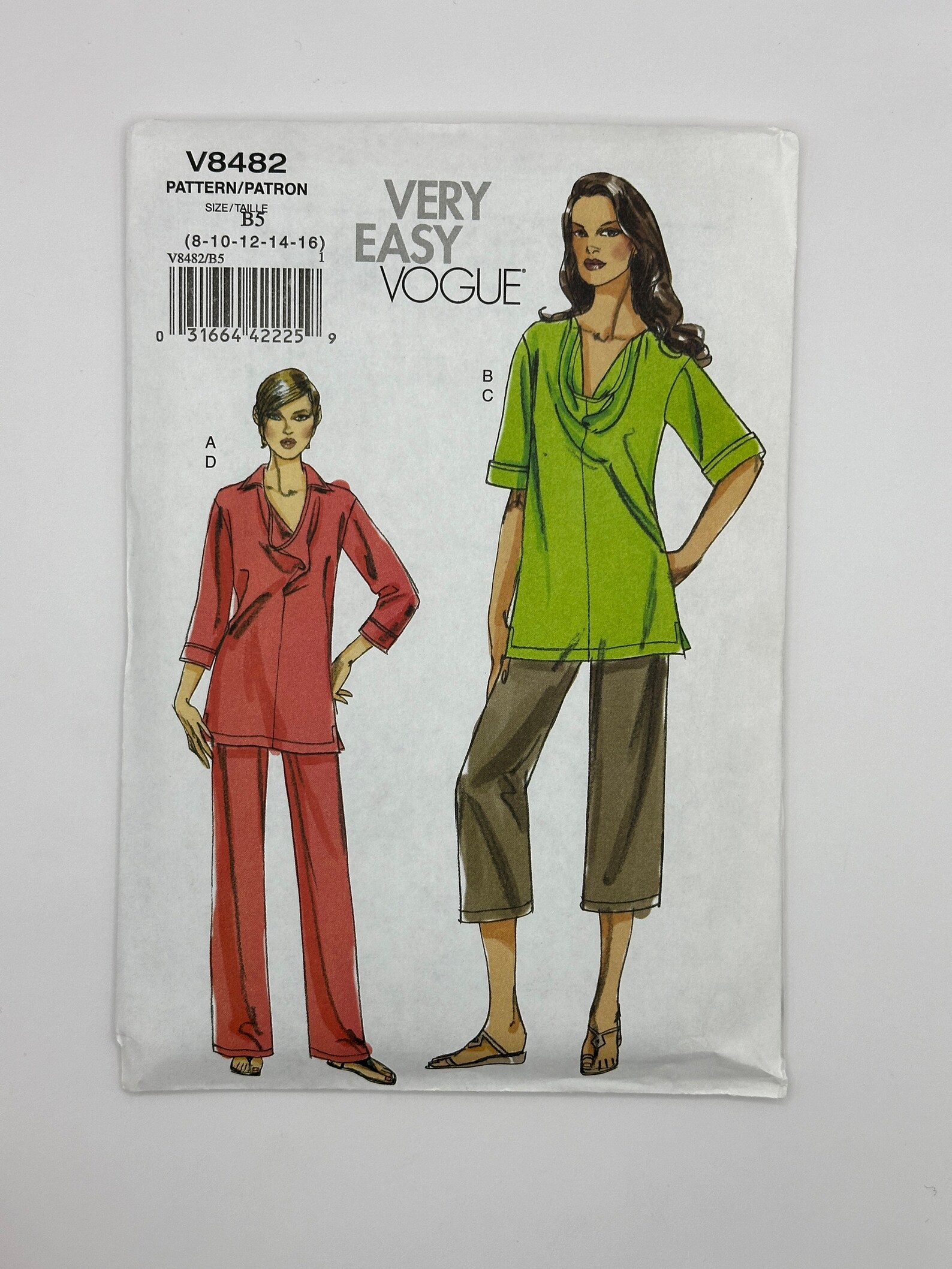 Vogue Very Easy Sewing Pattern V8482 (new, Unused) - Etsy