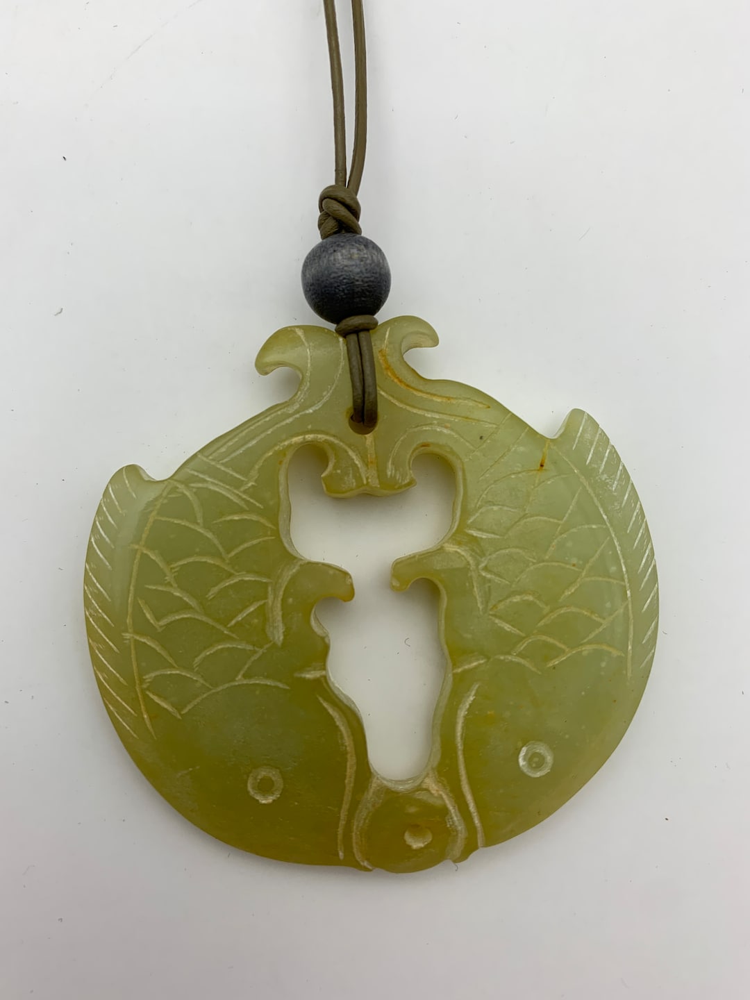 Old Chinese Jade Pendant Necklace - Etsy