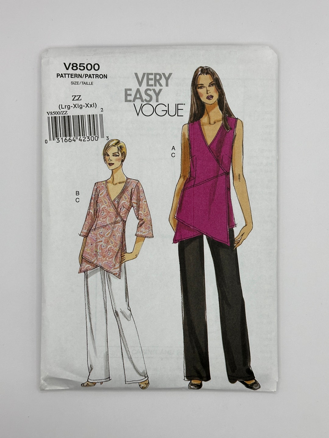 Vogue Very Easy Design Sewing Pattern V8500 new, Unused - Etsy