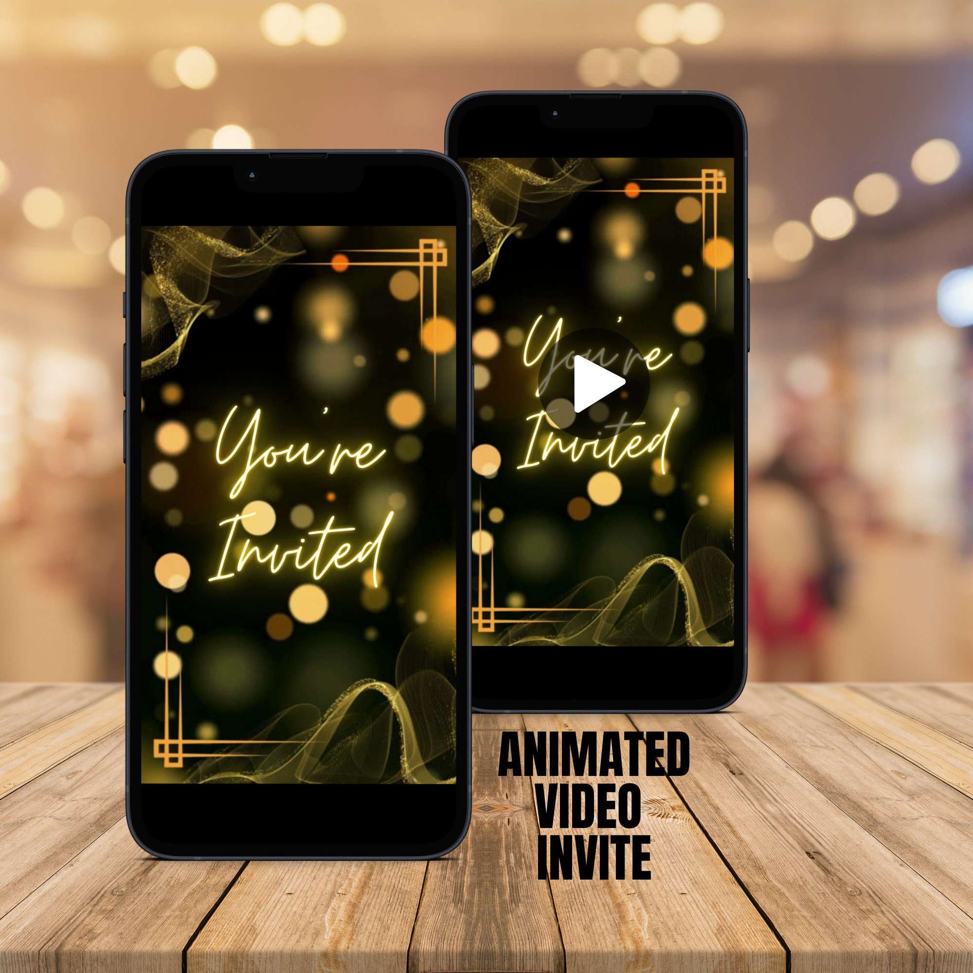 Personalized Animated Invitation, Surprise Birthday Invite, Animated ...