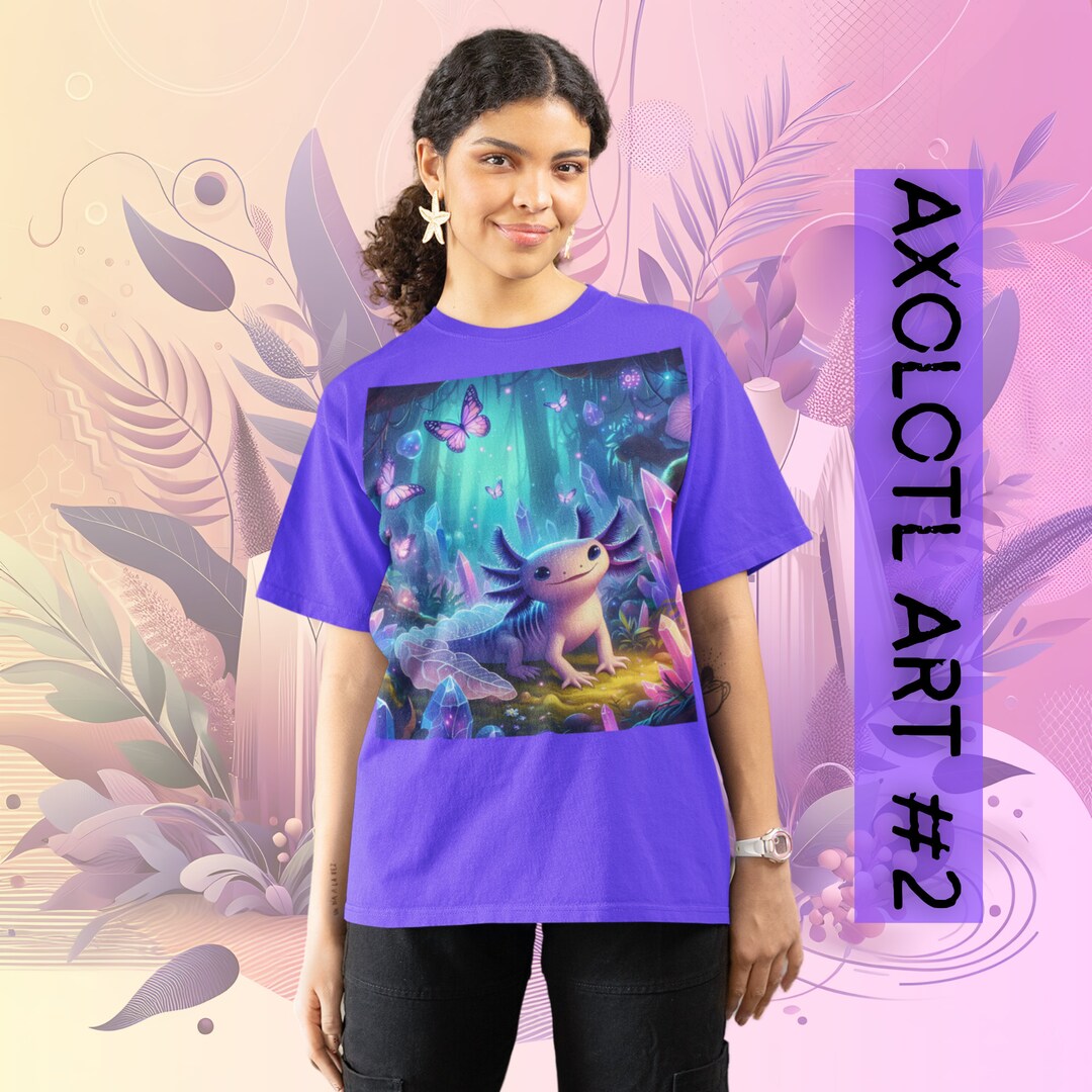 Copy of Axolotl Shirt Design 2 Axolotl Lovers Axolotl Clothing - Etsy