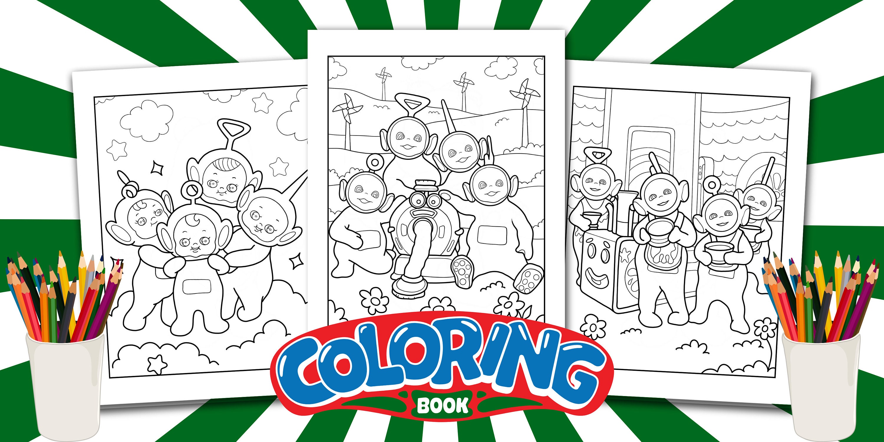 Teletubbies Coloring Books 20 Coloring Pages Printable Coloring Pages ...