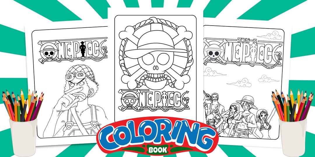 One Piece Coloring Book 28 Coloring Pages Printable Coloring Pages ...