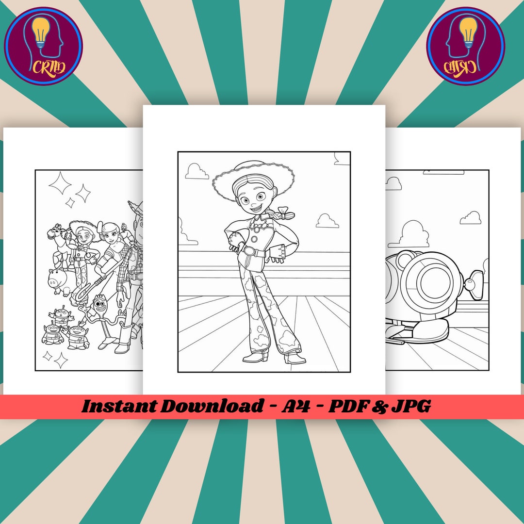 Coloring Book Toy Story 34 Coloring Pages Printable A4 - Etsy Canada