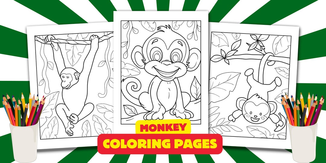 Monkey Coloring Books 26 Animal Coloring Pages Printable Coloring Pages ...