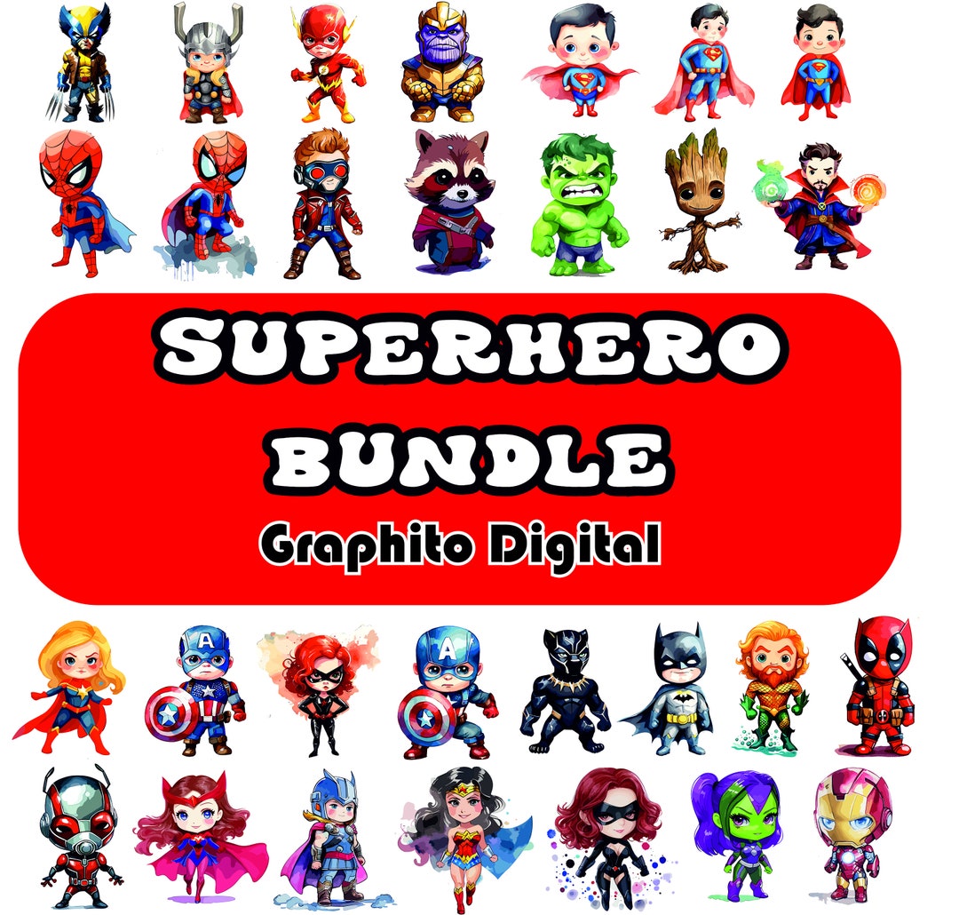 Superhero Clipart, Cute Superheroes Avengers Clipart, Hulk Clipart ...