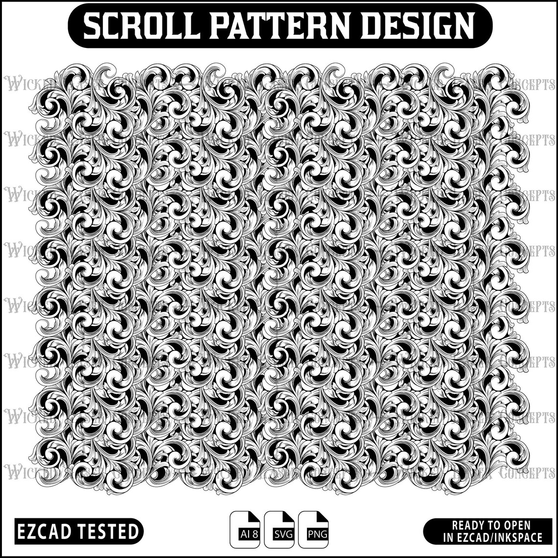 SCROLL PATTERN - Etsy