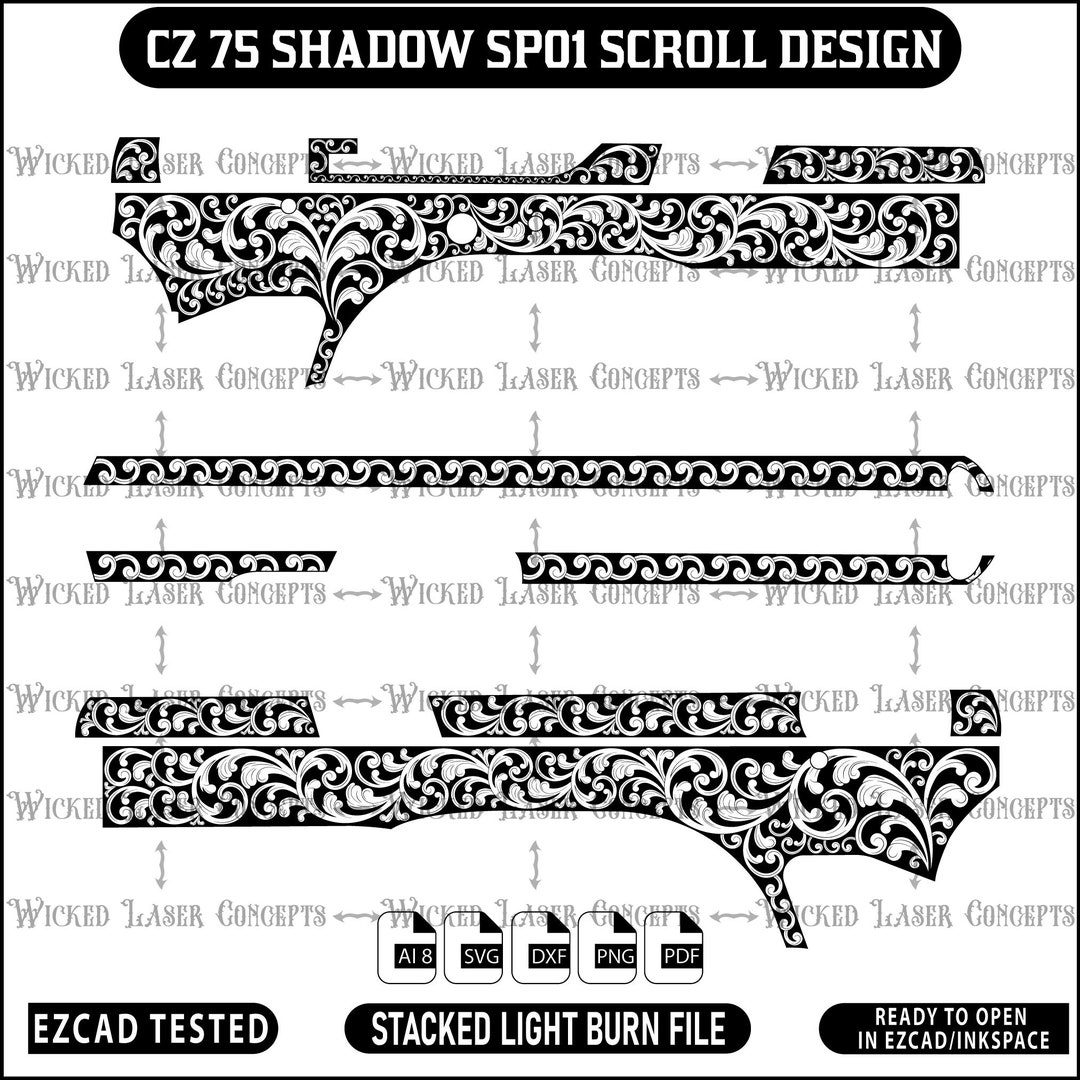 CZ Shadow 75 Spo1 Scroll Design - Etsy