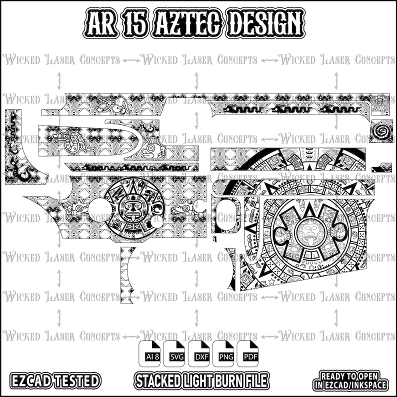 AR 15 Aztec Design - Etsy