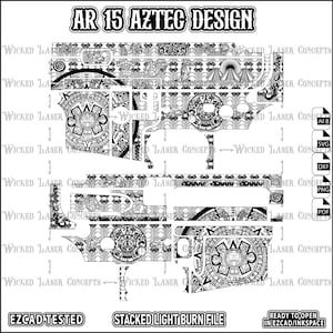 AR 15 Aztec Design - Etsy