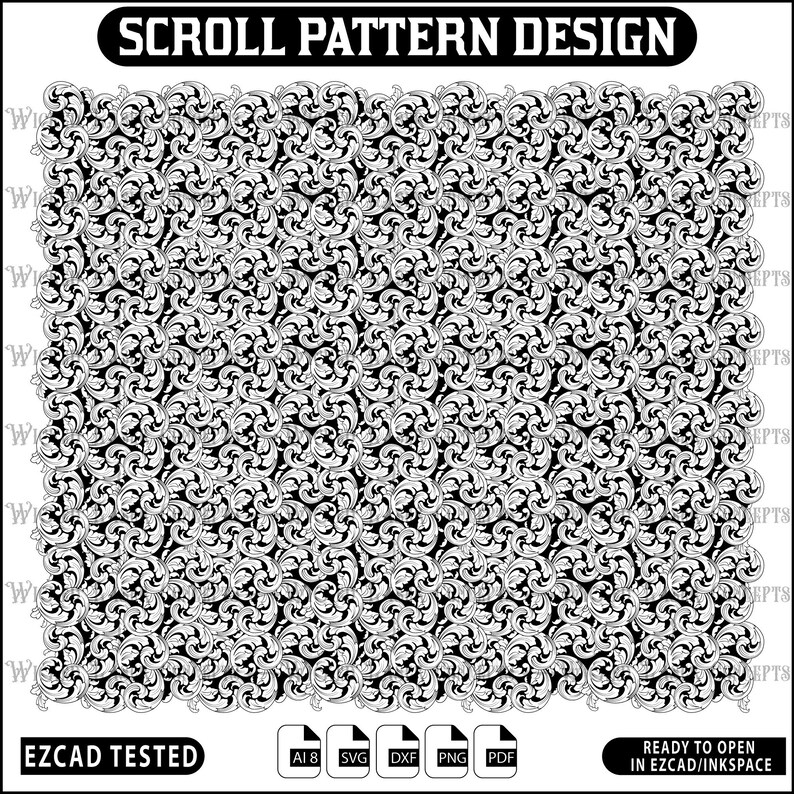 SCROLL PATTERN 2 - Etsy