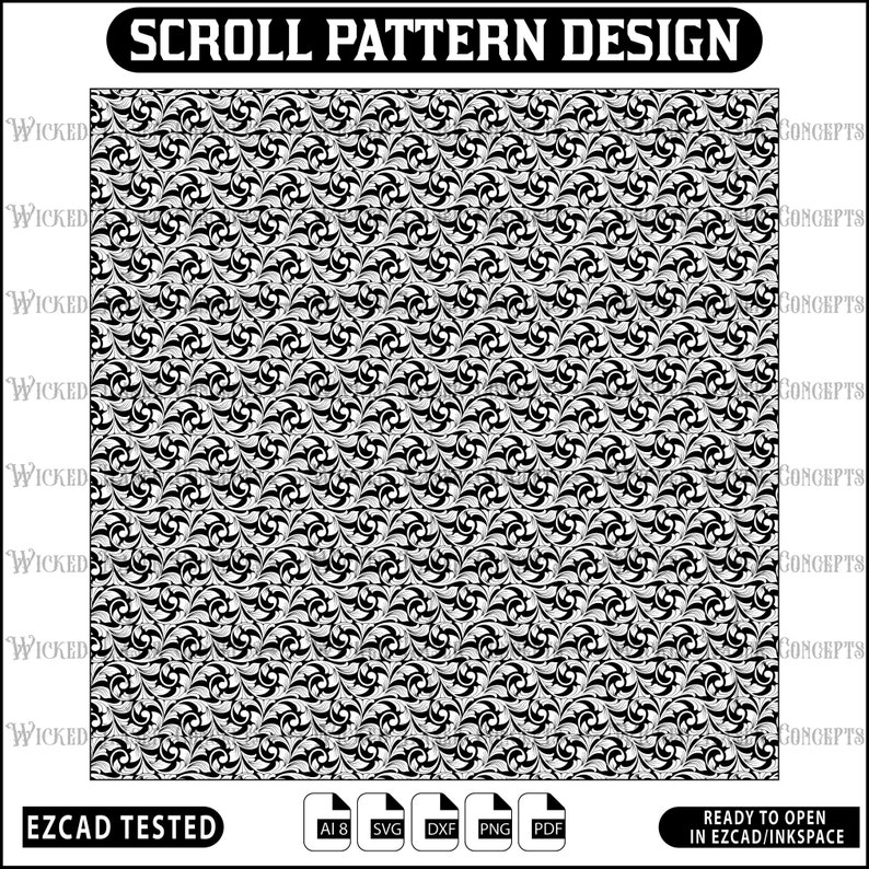 SCROLL PATTERN 3 - Etsy