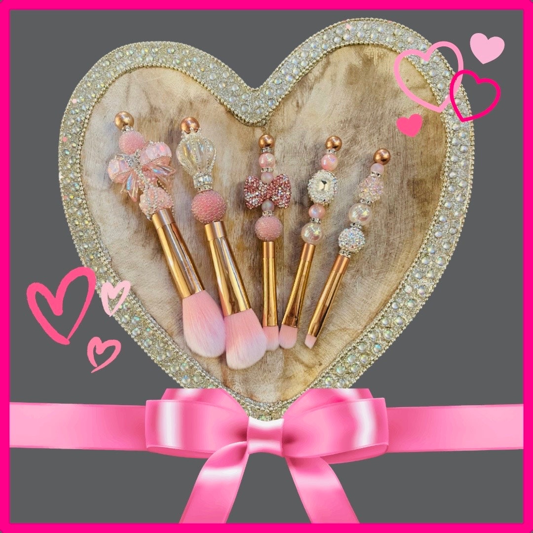 Handmade Custom Beaded Make up Brushes Many Options and Colors ...