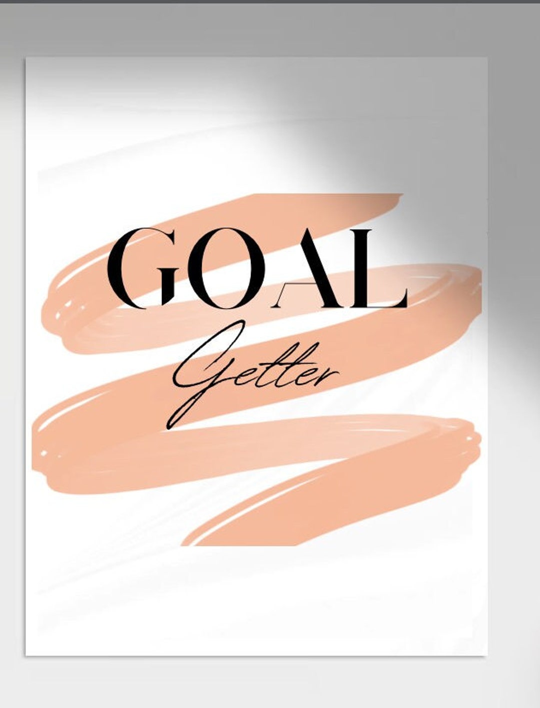 Printable Goal Getter Quote Wall Art - Etsy