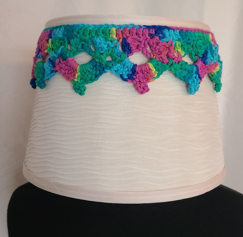 Lampshade With Multi-colored Trim - Etsy