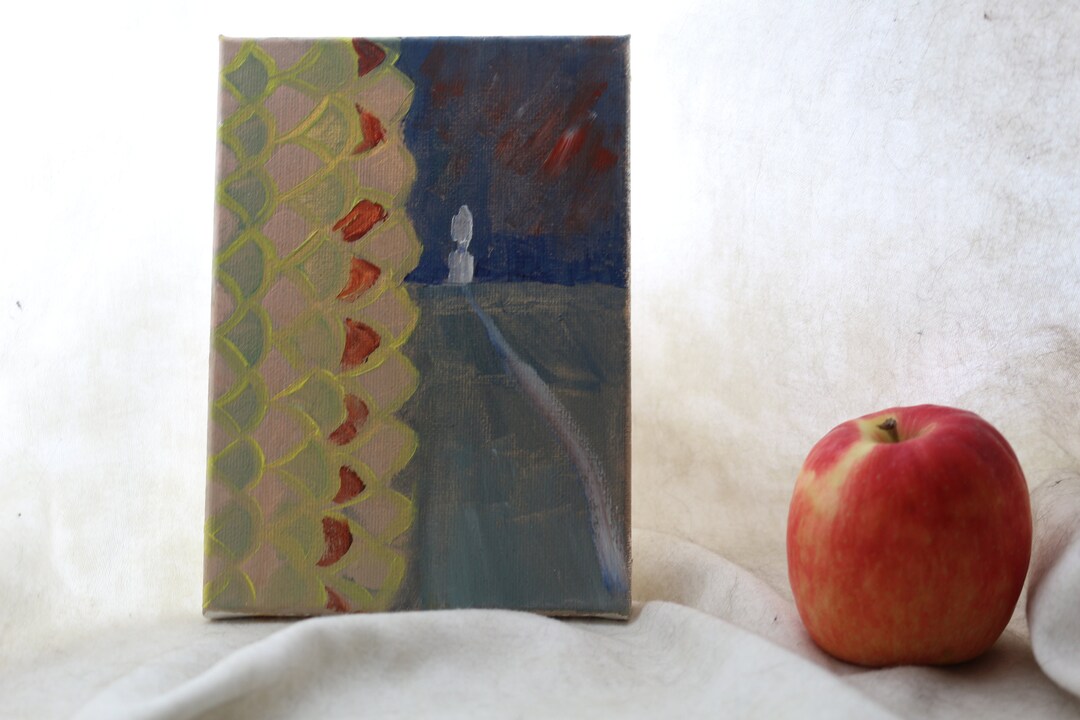 White Spire Original Oil Painting, Wall Art, Handmade Decoration, Oil ...