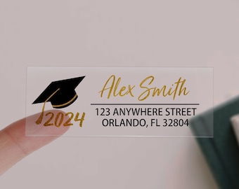Graduation Address Label, Graduate Announcement Return Address Label ...