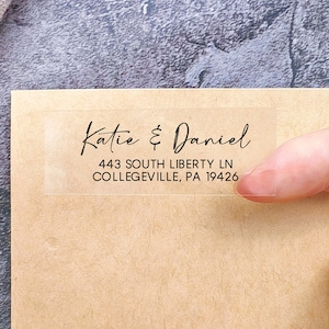 Clear Matte Return Address Labels/personalized Address Labels/custom ...