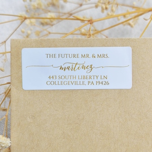 Clear Return Address Stickers/personalized Printed Mailing Labels/clear ...