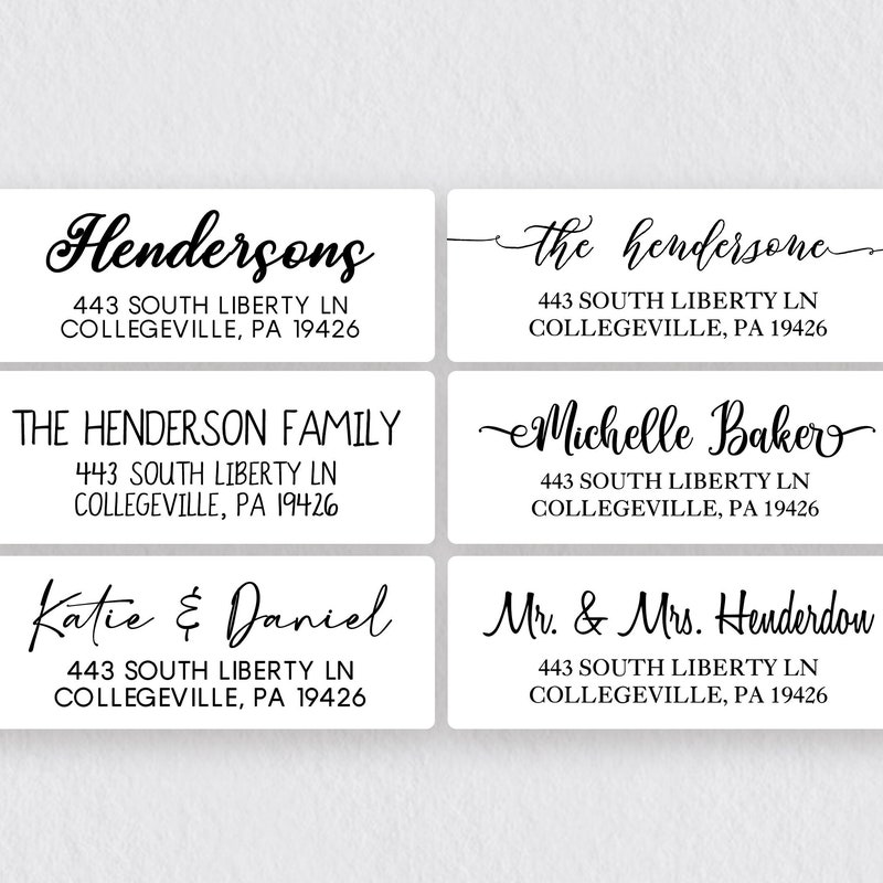 Personalized Address Labels - Etsy