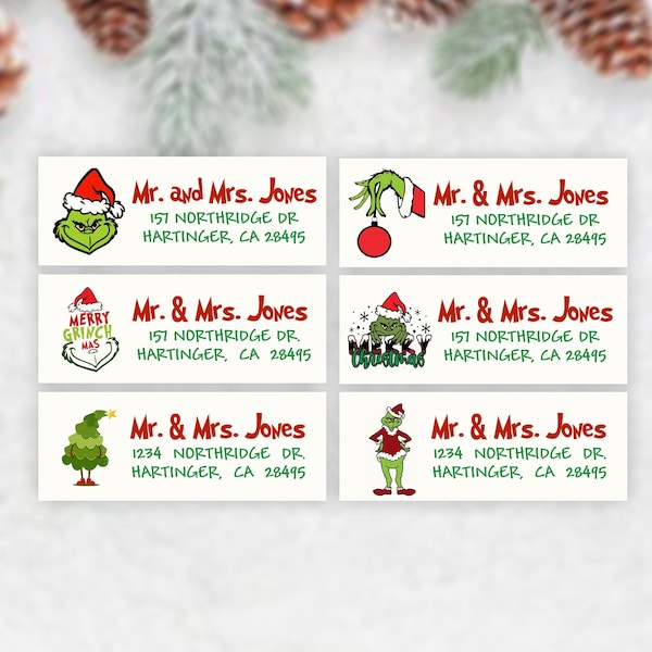 Kids Christmas Label - Etsy