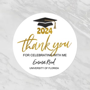 Graduation Stickers/custom Graduation Labels/graduation Decorations ...